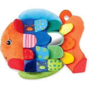 Toys | Baby Orange Soft Flip Tummy Time Sensory Fish Toy With Taggies ...